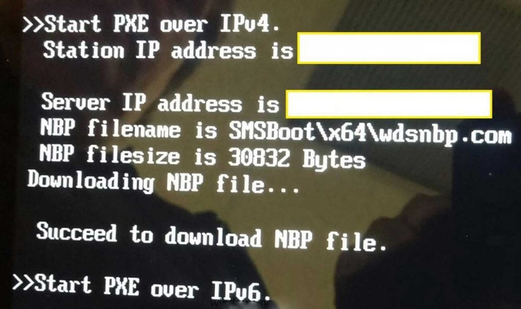Start PXE Over IPv4 Hatasının Çözümü